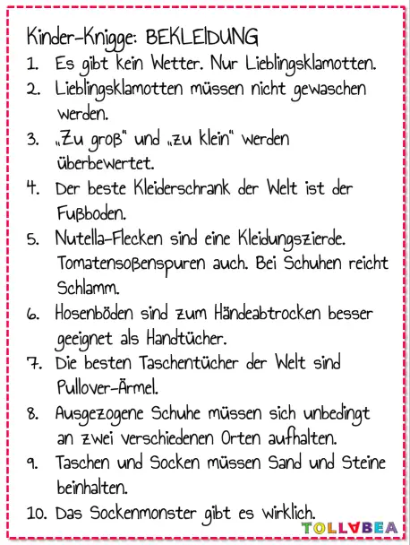 Kinder-Knigge oder eher... Kinder-Anti-Knigge - die Sammlung