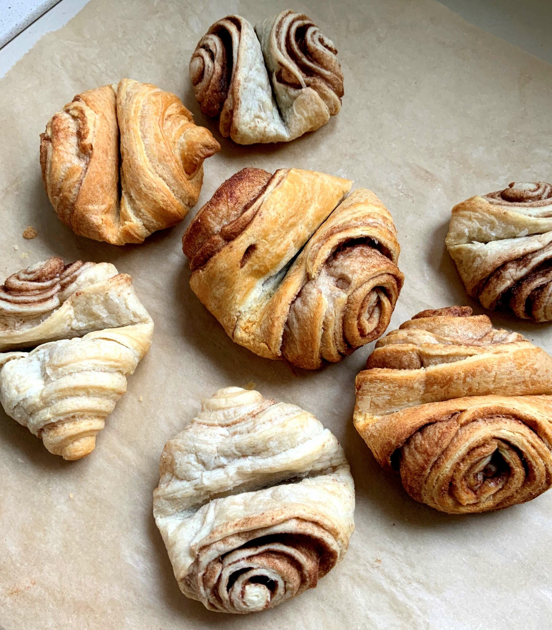 Franzbrötchen aus Aufbackcroissant-Teig selber machen